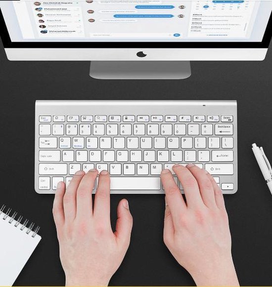 Premium Draadloze Bluetooth Toetsenbord - Bluetooth Keyboard Voor ...