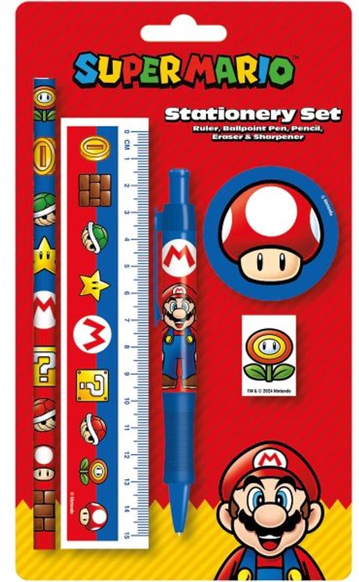 Super Mario (Icons) Essential Stationery Set | bol