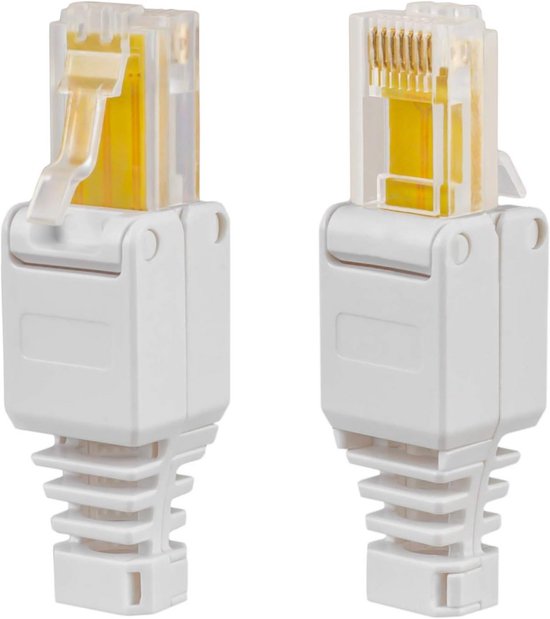 RJ45 Cat 5e Tool-Less Connector met Knikbescherming voor Efficiënte ...
