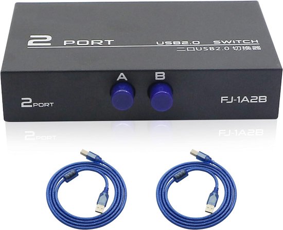 2-poorts USB Switch Hub voor Printer en Scanner – Handmatige Delen ...