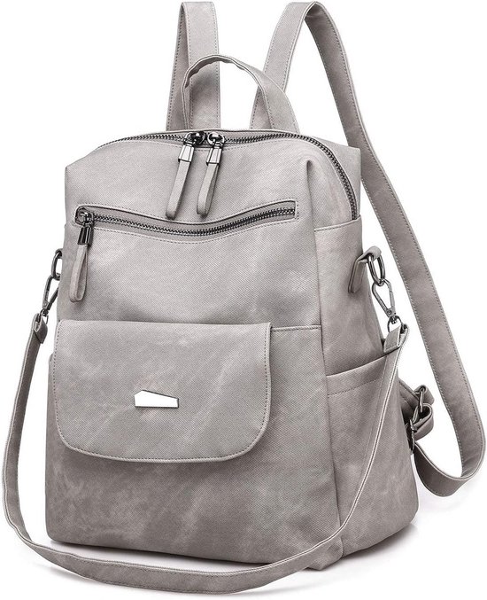 Leren Handtas Dames, Rugzak Met Meerdere Zakken, Waterdichte Conversie ...