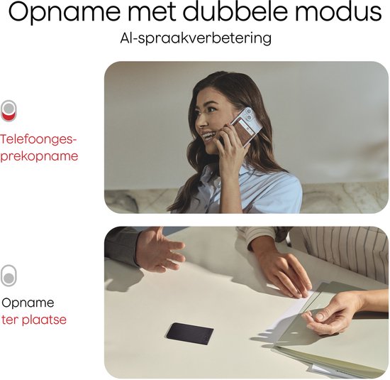 Plaud Note - LLM Empowered - AI Voice Recorder - 64 gb intern geheugen ...