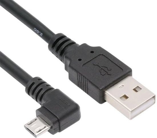Câble de Charge et de Données USB 2.0 Type-A vers Micro USB 5 Pin 20cm ...