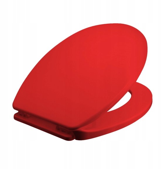 Bisk Iris Rode WC-Bril 05866 - Makkelijk Schoon, Universeel Pasvorm | bol