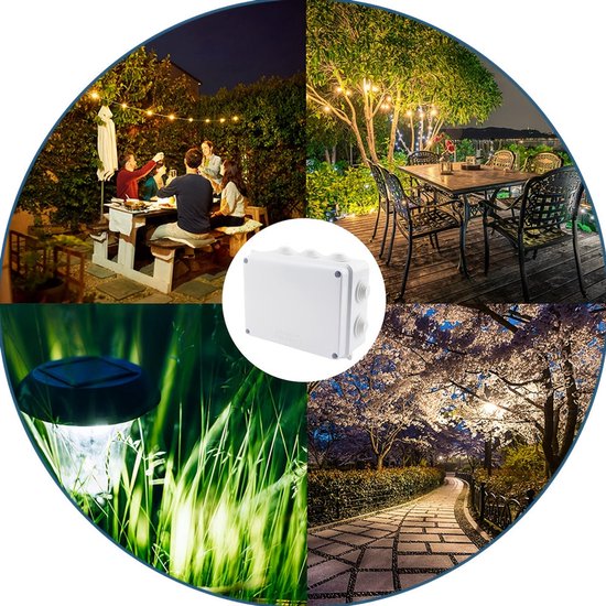 Set van 4 Waterdichte Plastic Verdeeldozen – Stofdichte Elektrische ...