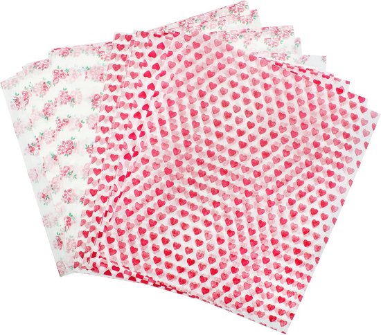 100 stuks waspapier bedrukte voedselverpakking - vetvrije mandvoeringen ...