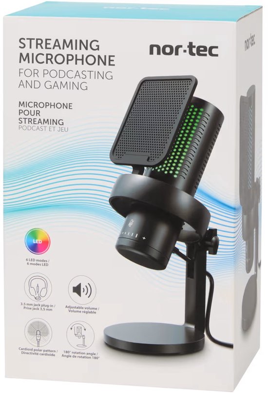 Nor-Tec Streaming Microfoon | USB Microfoon Gaming | Microfoon ...