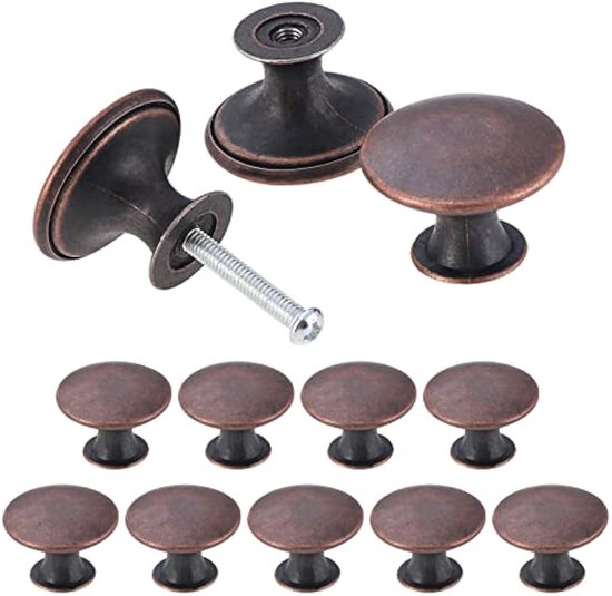 12 Charmante Ladeknoppen – Vintage Keukenhandgrepen – Ronde ...