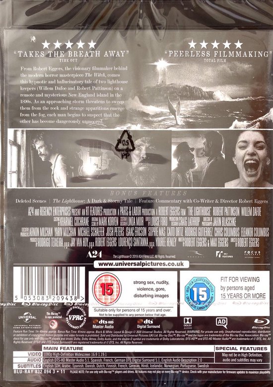 Lighthouse (Blu-ray), Robert Pattinson, Willem Dafoe | Dvd's | bol