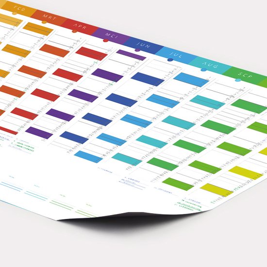 Magnetische Jaarplanner A1 - Jaarplanner 2025 | bol