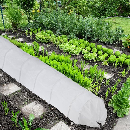 Kweektunnel 5 meter fijnmazig vogelnet - vogels oogst beschermen ...