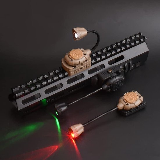 Tactische MPLS3 helm licht wit-IR-rood licht airsoft LED koplamp ...