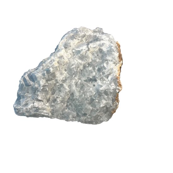 Grote ruwe blauwe calciet uit Madagaskar - 1,2 kg - individueel ...