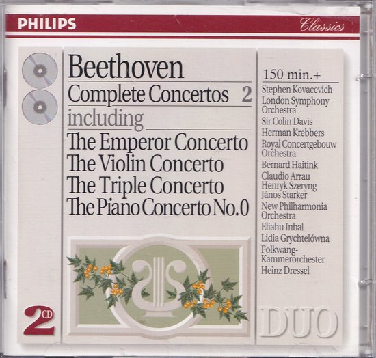 Beethoven: Complete Concertos Vol 2 / Kovacevich, Krebbers, Ludwig Van Beethoven | CD... | bol
