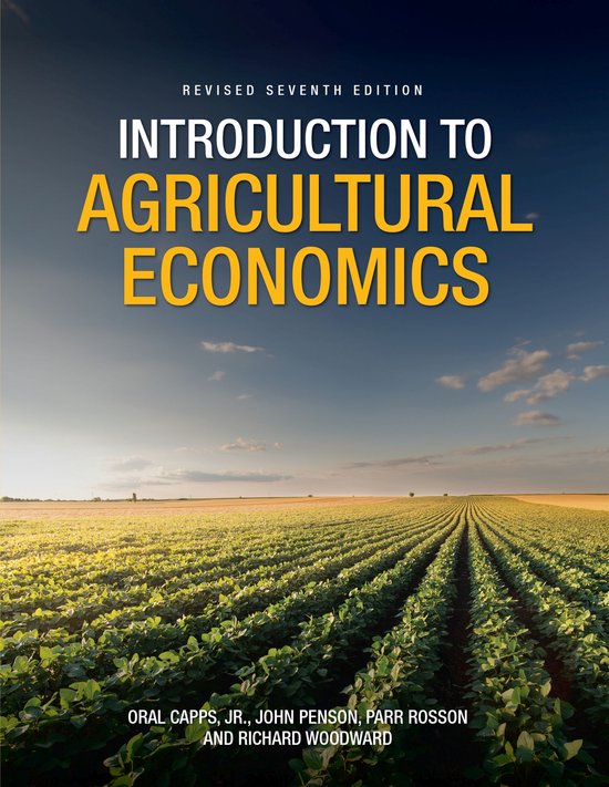 Introduction to Agricultural Economics, Richard Woodward ...
