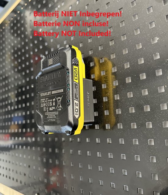 Houder Voor Stanley Fatmax V20 accu - Batterijhouder - Wandbevestiging ...