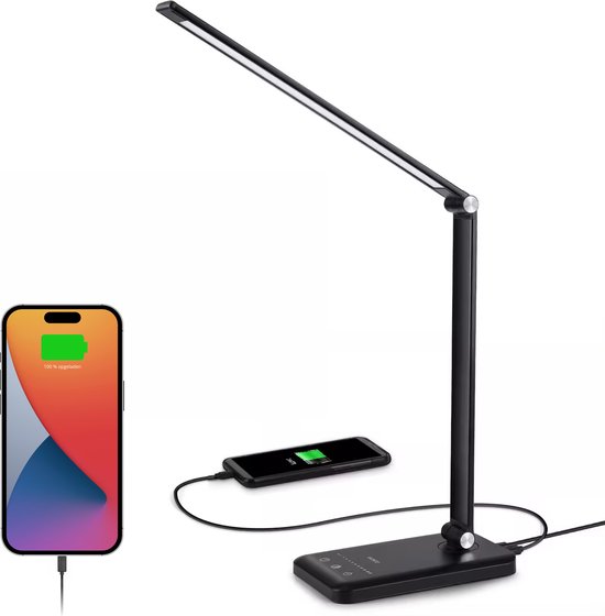 Vantax - Bureaulamp - Led - Leeslampje - Leeslamp staand - Leeslampje ...