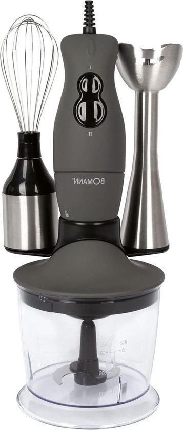 Bomann SMS 6055 CB blender 0.7 L Grey-Stainless steel 400 W met ...