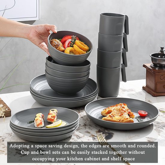 Plastic Bestek Sets van 32 Stuks, Onbreekbaar En Herbruikbaar ...