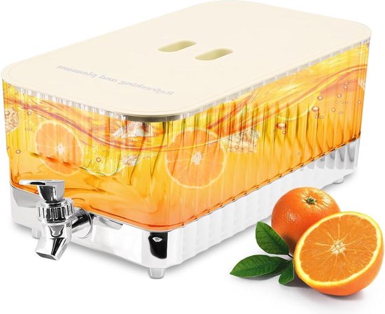 5L Drink Dispenser with Tap - Refrigerator Cool Drinks Bucket Container ...