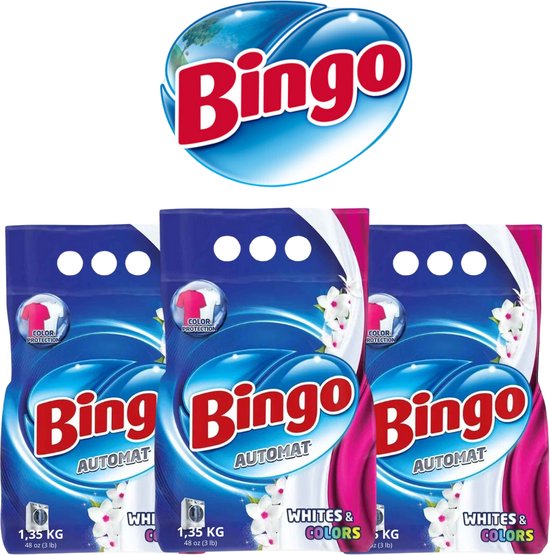 Bingo Automat Whites & Colors 12,15 KG - (9 x 1,35 KG) - Waspoeder ...