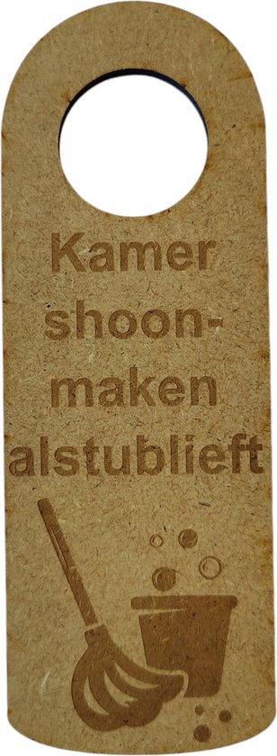 Djemzy - deur bordje - deurhanger - kamer schoonmaken alstublieft ...