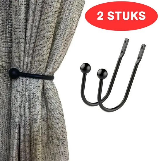 Gordijn Embrasse - 2 stuks - Gordijnhouders - Embrasses voor Gordijnen ...