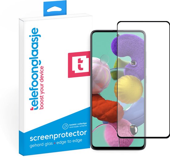 Telefoonglaasje Screenprotector Samsung Galaxy A51 - Volledig Dekkend - Geschikt voor... | bol