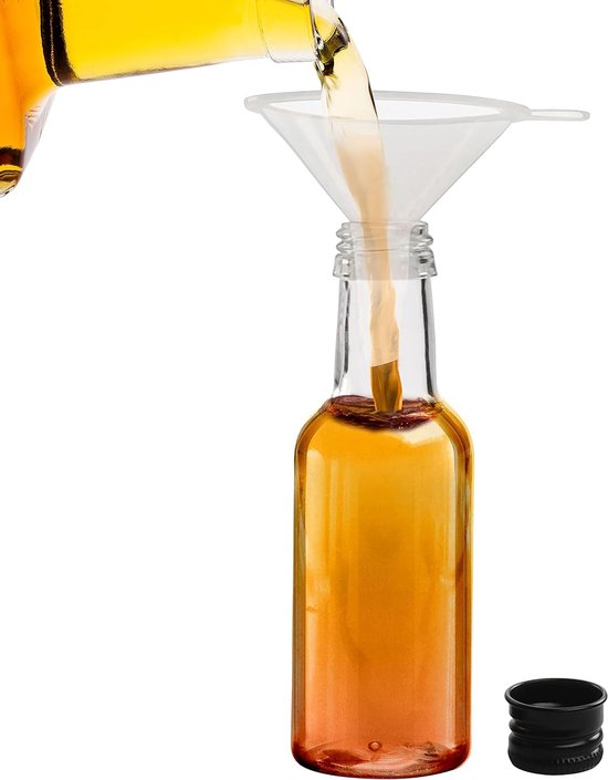 Kleine Likeur Flessen (24 Pak) – Herbruikbaar Plastic 150ml Lege Drank ...