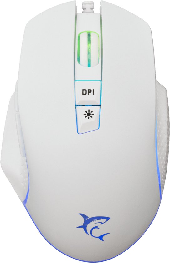 White Shark - GM-5009 GARETH - Game Muis - Wit - 6400 dpi | bol