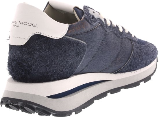 Heren Sneakers Philippe Model Philippe Model Tropez Haute Low Mixage Bleu Donkerblauw... | bol
