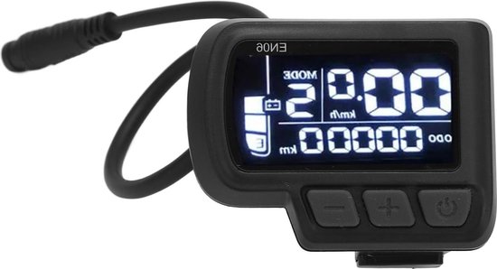 LCD Fiets Display Meter Snelheidsmeter met Licht Connector ...