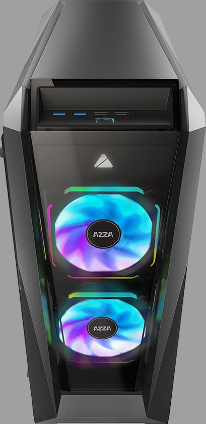 Case Azza Chroma 410B Midi Tower Zwart | bol