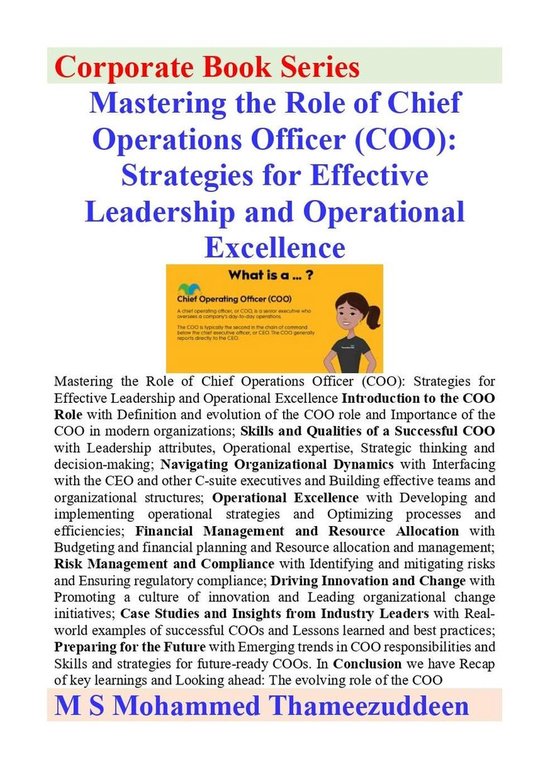 Mastering the Role of Chief Operations Officer (COO) - Strategies for ...