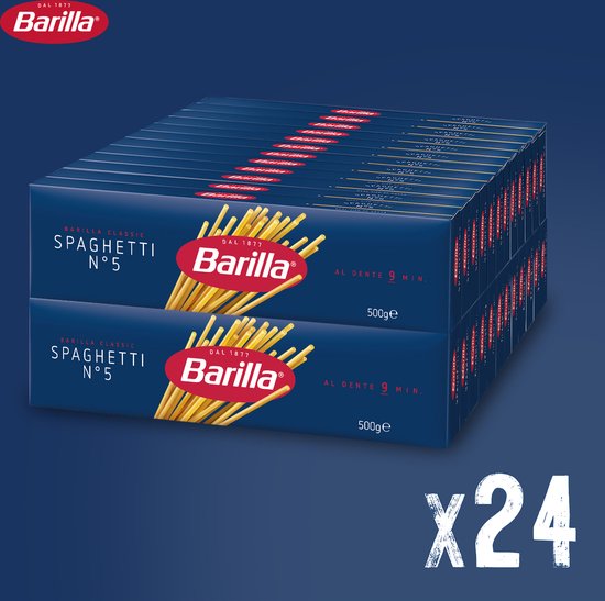 Barilla Spaghetti - Traditioneel Italiaans - Pasta - 24 x 500g | bol