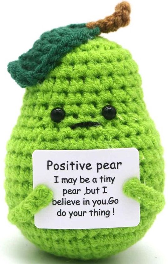 Positive Pear - Positieve Vriendjes - Peer - Cadeau Artikel - 8 cm ...