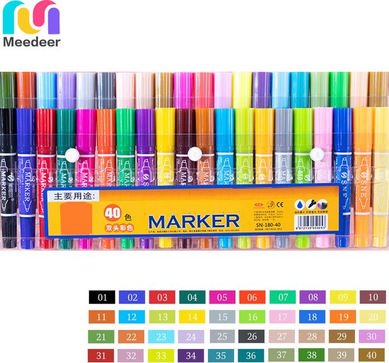 Meedeer Premium Viltstift-Stiften-Viltstiften Set-40... | bol