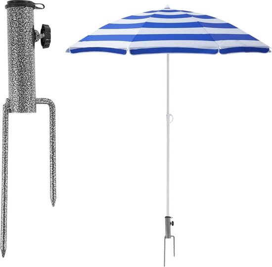 Parasolvoet grondpen - strand tuin gazon visserij parasolhouder | bol