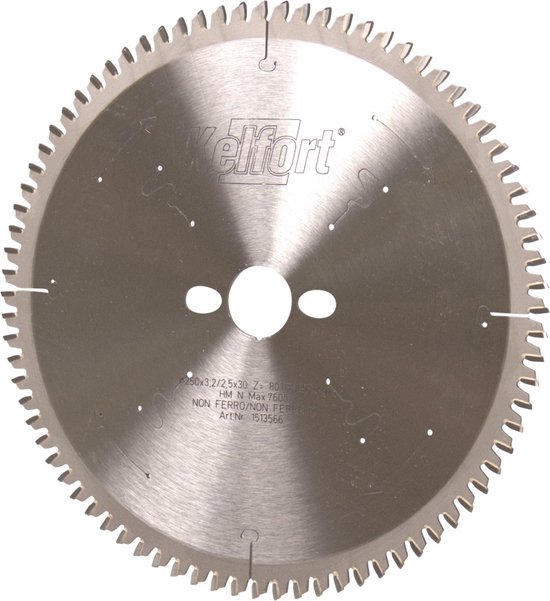 Cirkelzaagblad hardmetaal 60 tanden WS(NEG) diameter 216 x 3 x 30mm | bol