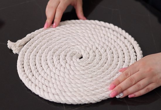 Jute Touw WIT |5m Lang |10mm Dik| Zeil Touw|Macramétouw|Jute koord ...