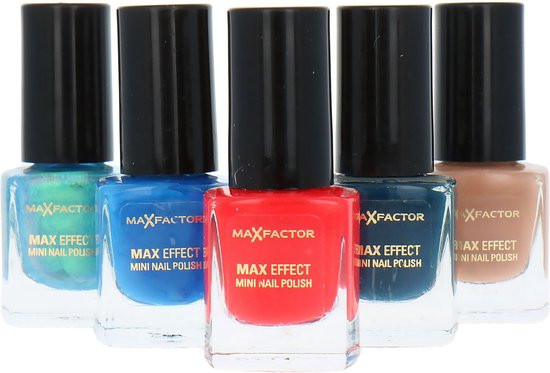 Max Factor Set 45 Mini Nail Polish - 5 x 4,5 ml (set van 5) | bol