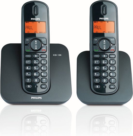 Philips CD1502B Duo DECT Telefoon | bol