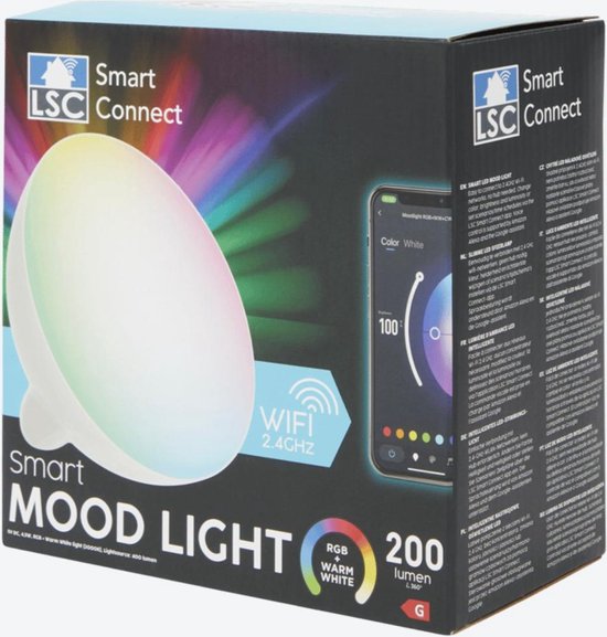 Lsc Smart Connect sfeerlamp - Compacte slimme lamp - Wifi ...