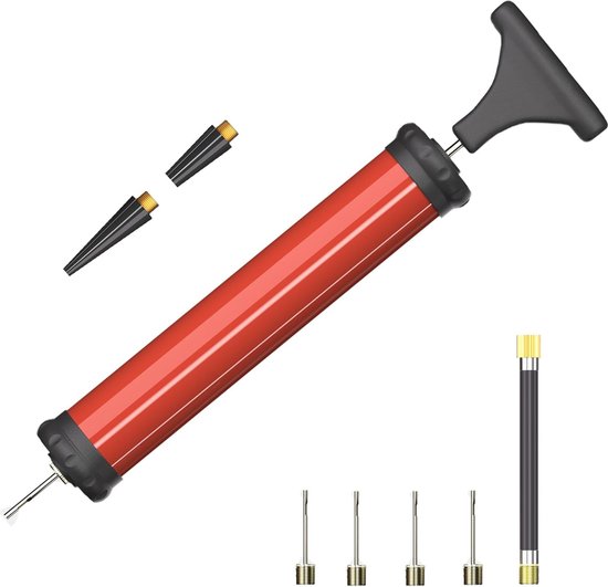 Draagbare balpomp inflator kit met naald en verlengslang - ideaal voor ...