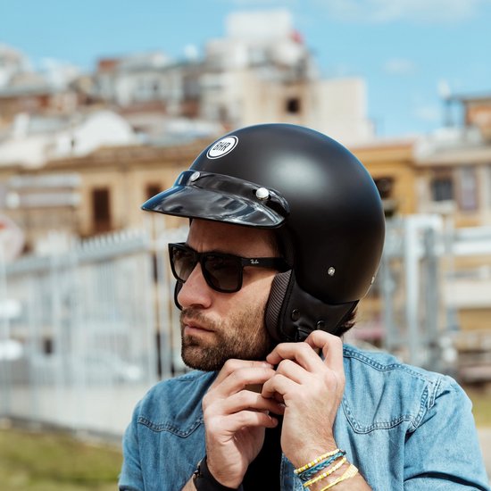 BHR Italia - Jethelm Retro - ECE goedgekeurde Scooterhelm - Geschikt ...