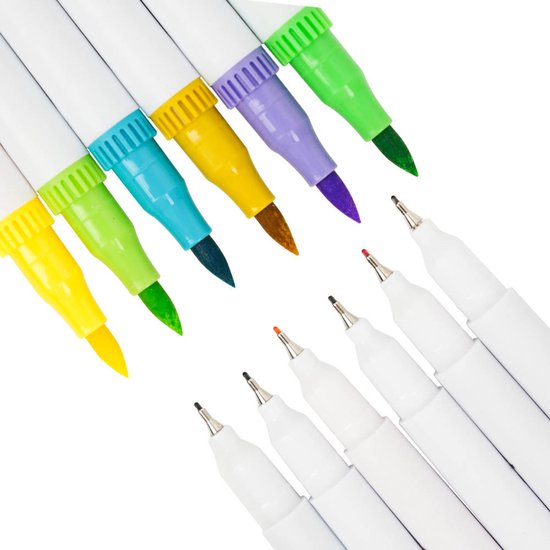 Twinmarkers - Stiften - Set van 24 - Aquamarkers - Dual-tip markers ...