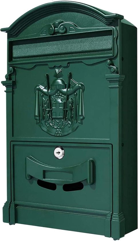 Brievenbus model REGIUS - groene kleur - 410 x 260 x 90 mm | bol