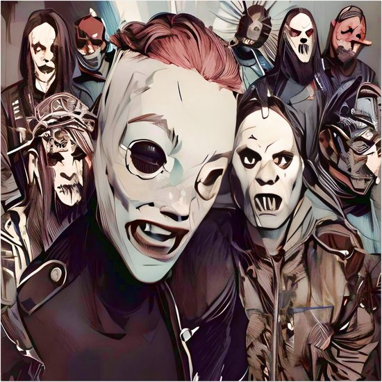 slipknot poster | griezel muziek posters | 50 x 50 cm | papier | pop ...