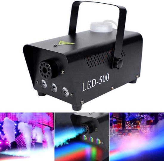 Rookmachine met LED - Halloween - Inclusief Afstandsbediening - 500W | bol