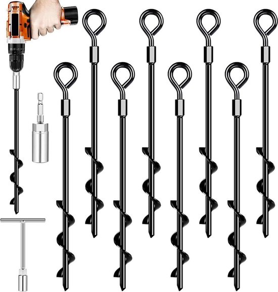 Grondanker om in te draaien heavy duty voor trampoline tenten ...